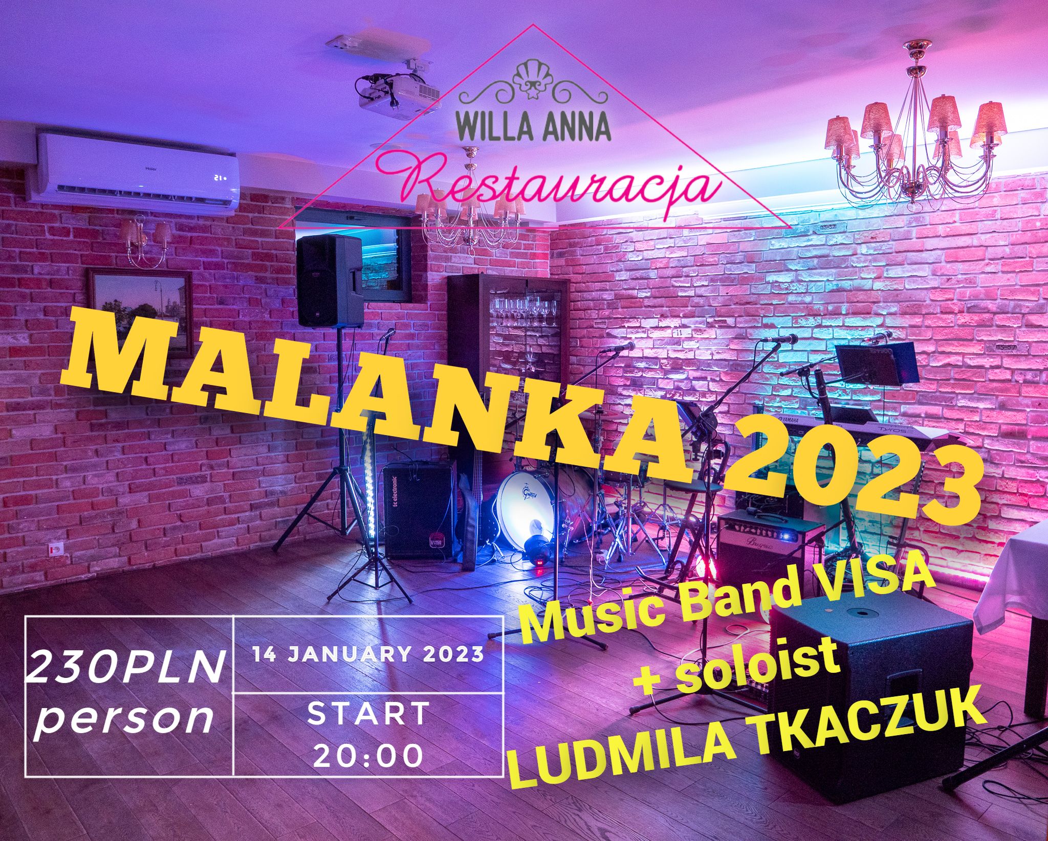 Malanka 2023 Willa Anna Restaurant Przemyśl – 14 January 2023 – Restauracja Willa Anna